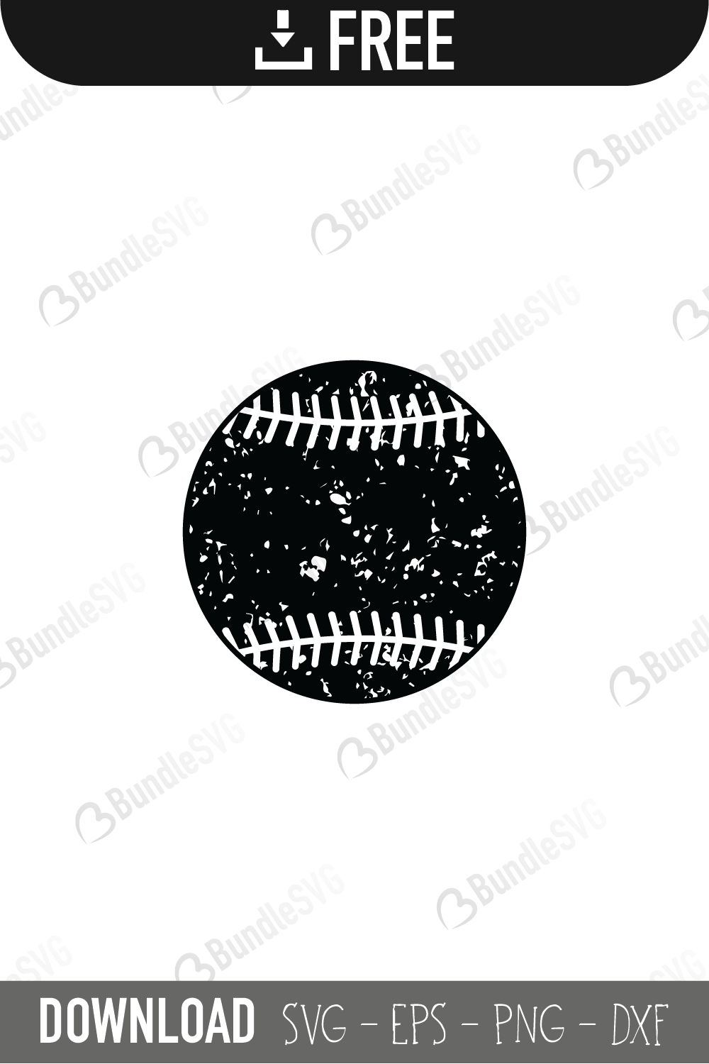 Distressed Baseball SVG Cut Files Free Download | BundleSVG.com