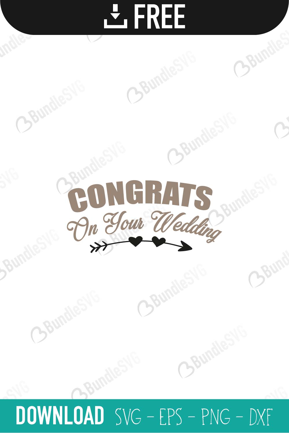 Congrats On Your Wedding SVG Cut Files | BundleSVG