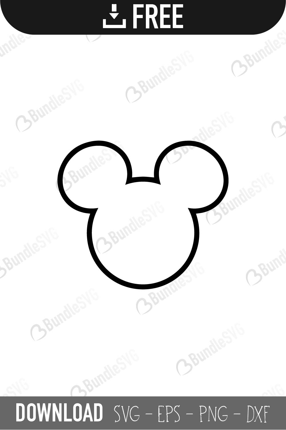 Micky Mouse Free SVG Download | BundleSVG
