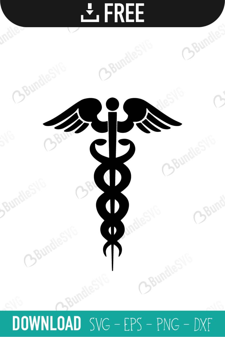 Medical Symbols Nursing Snake SVG Cut Files Download | BundleSVG