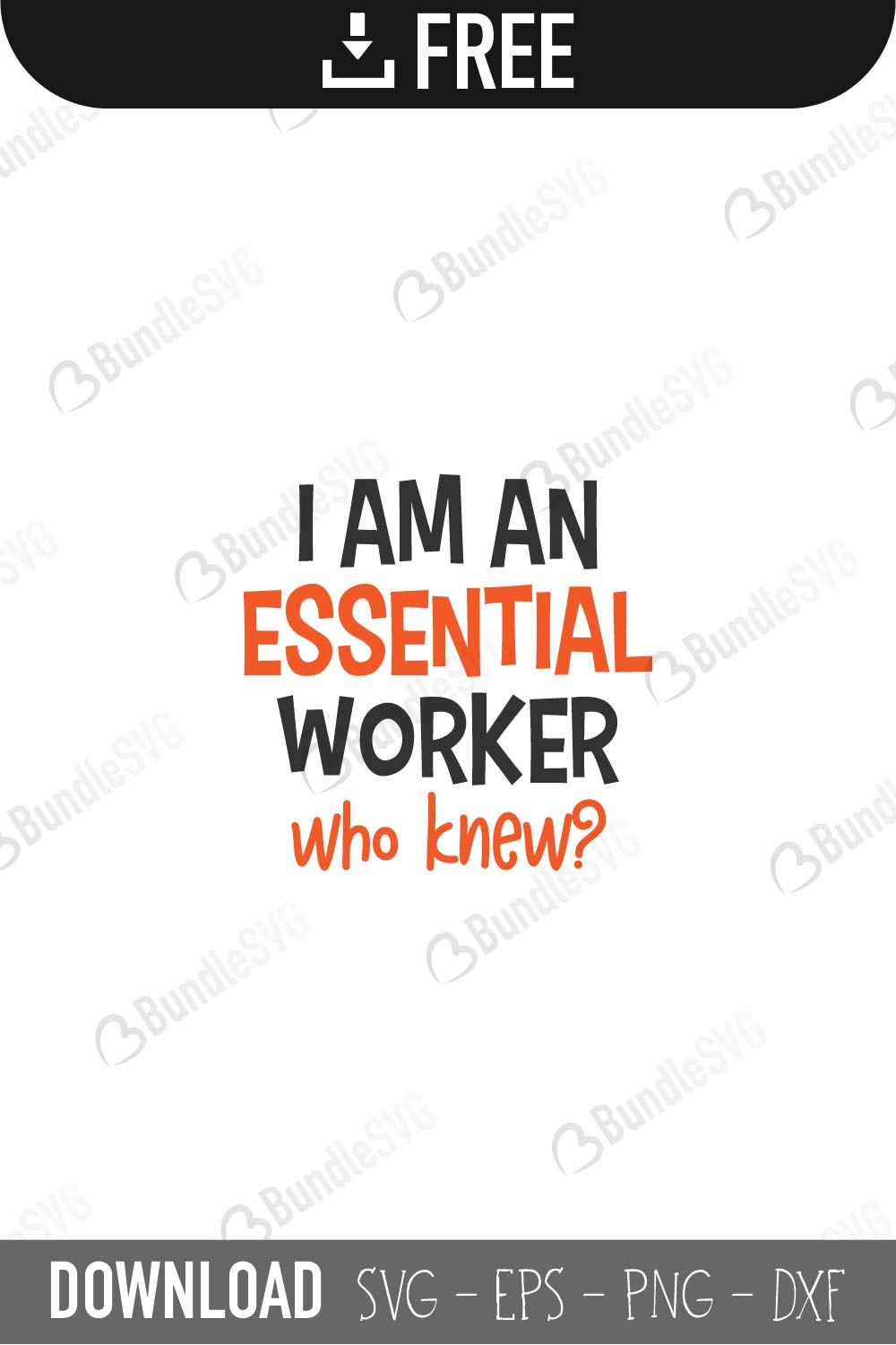 Essential Worker SVG Cut Files Free Download | BundleSVG