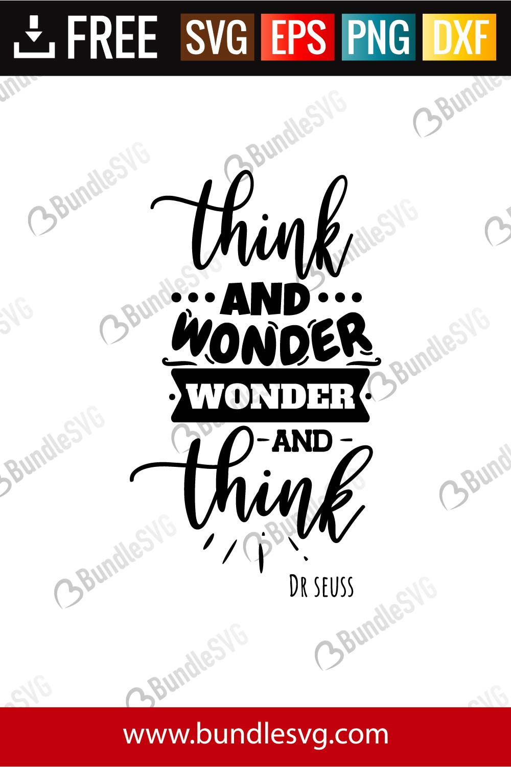 Think and Wonder Wonder and Think SVG Cut Files Free Download ...