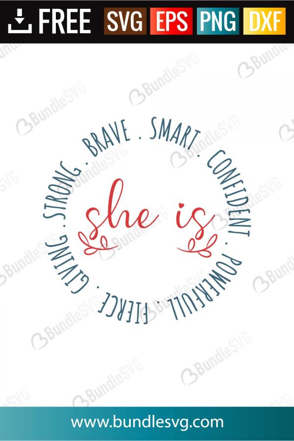 She Is Brave Smart Confiendt Powerfull Fierce Giving Strong SVG Cut ...
