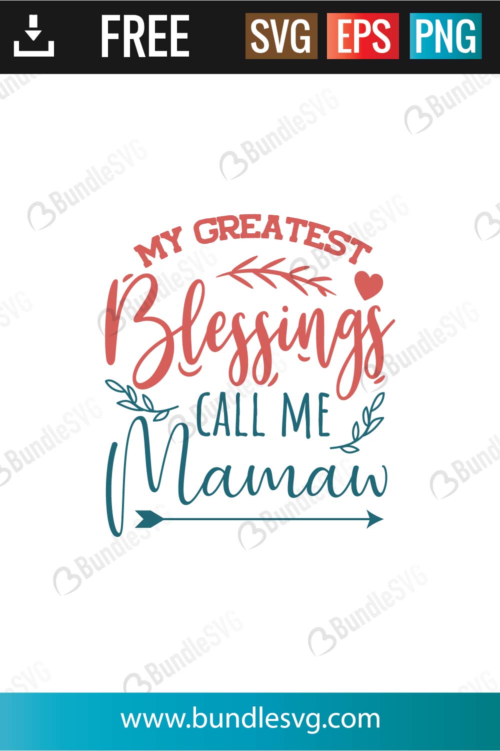 My Greatest Blessings Call Me Mamaw Svg Cut Files Free Download
