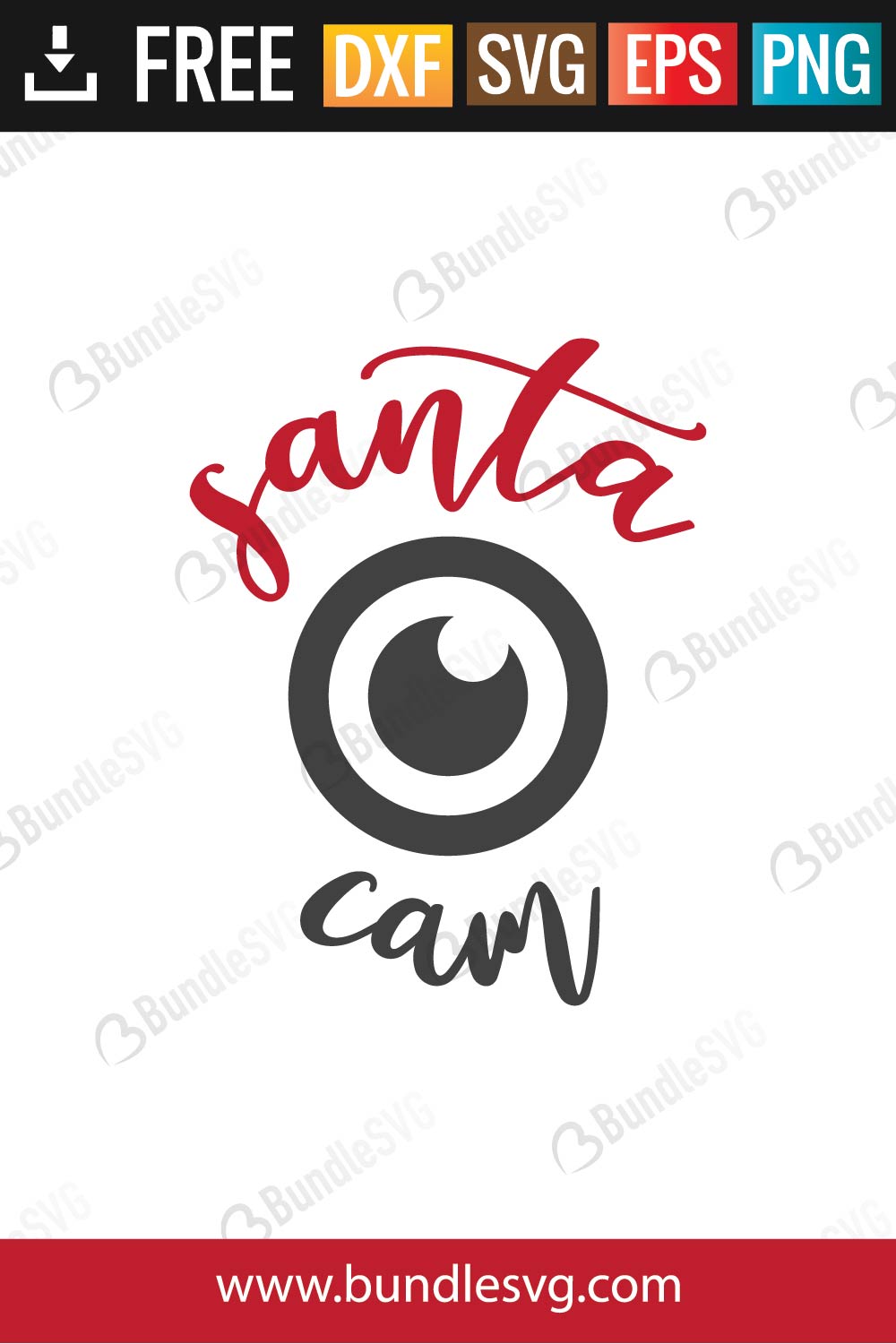 Santa Cam SVG Cut Files Free Download | BundleSVG.com