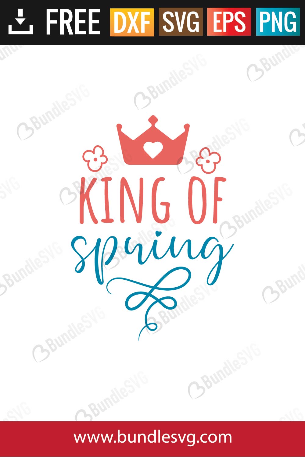 King of Spring SVG Cut Files Free Download | BundleSVG.com