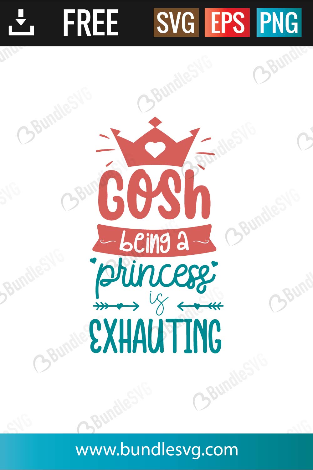 Gosh Being A Princess Is Exhauting SVG Cut Files Free Download ...