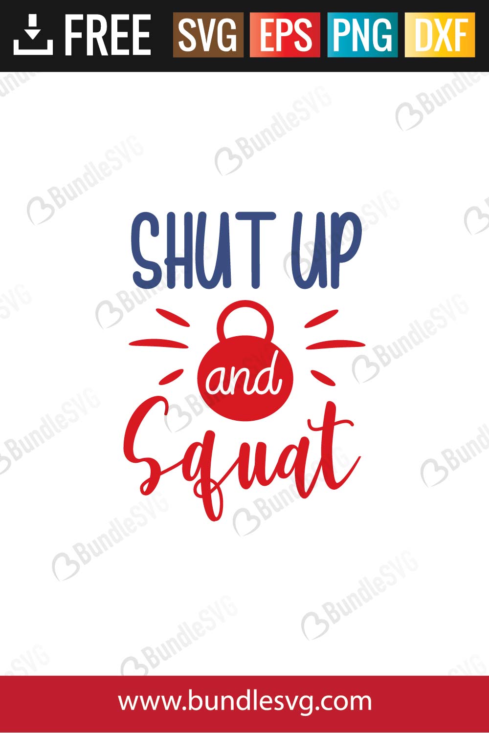 Shut Up and Squat SVG Cut Files Free Download | BundleSVG.com