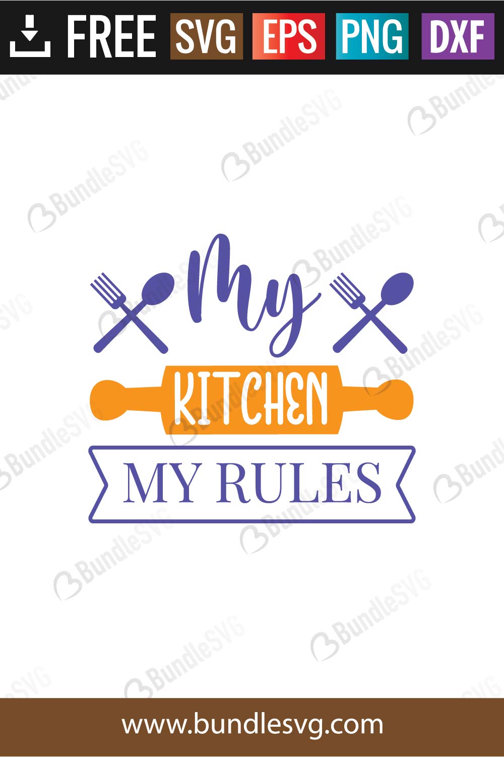My Kitchen My Rules SVG Cut Files Free Download | BundleSVG.com