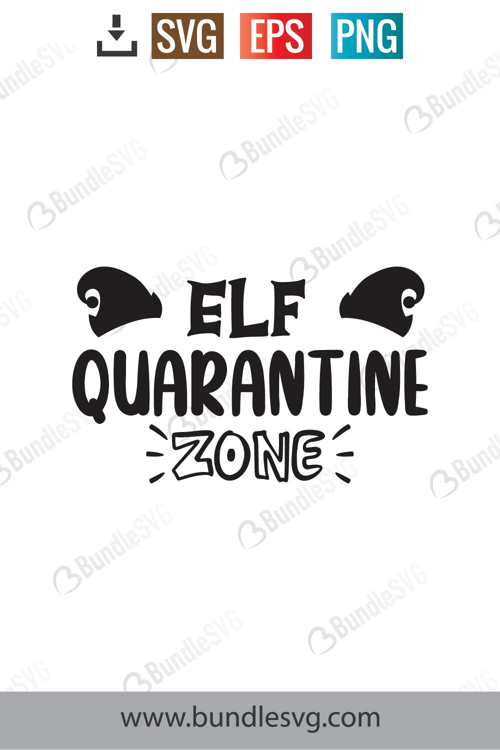 Elf Quarantine Zone SVG Cut Files Free Download | BundleSVG.com