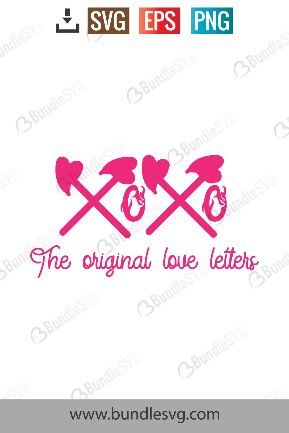Xoxo The Original Love Letters Svg Free Download | BundleSVG.com